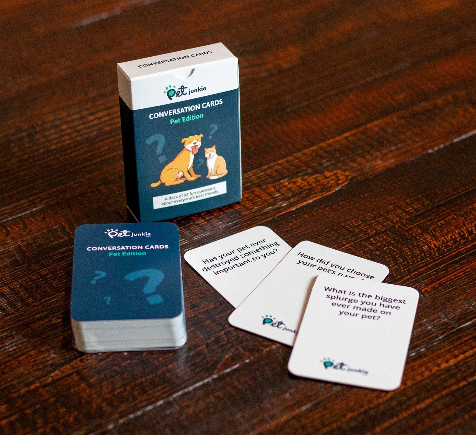 Pet Junkie Conversation Cards - Question Game for Pet Lovers